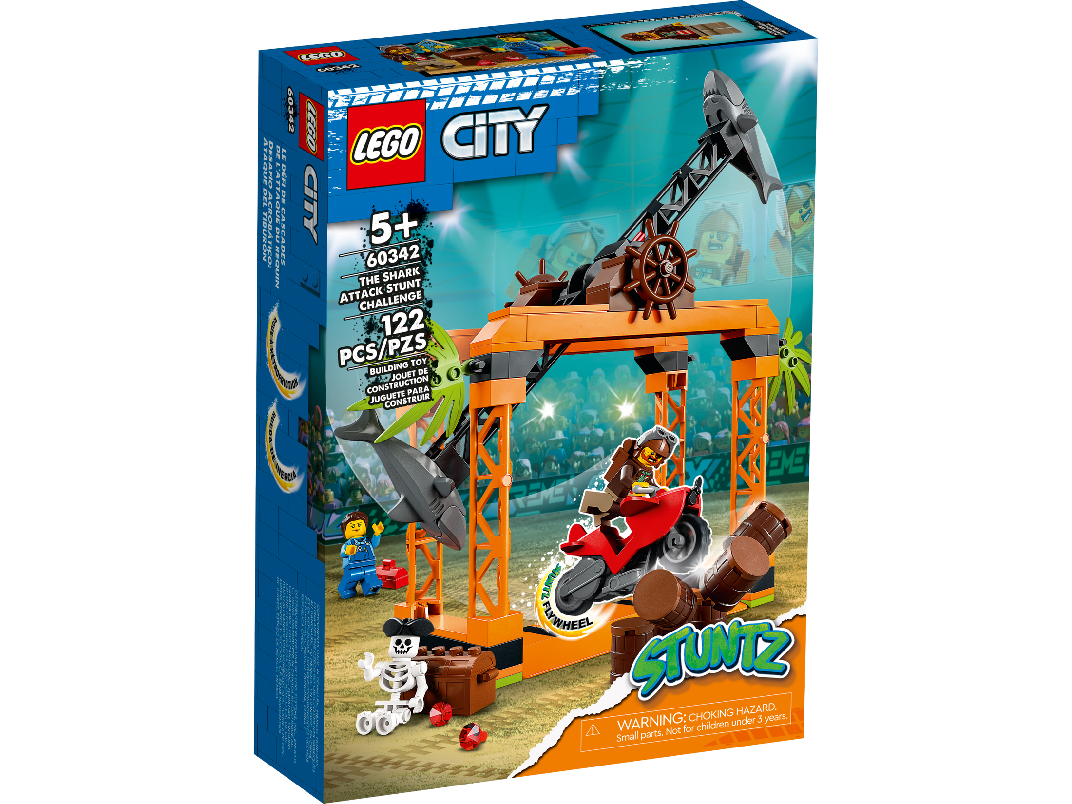 LEGO 60342 The Shark Attack Stunt Challenge – City Stuntz – Tates Toys ...