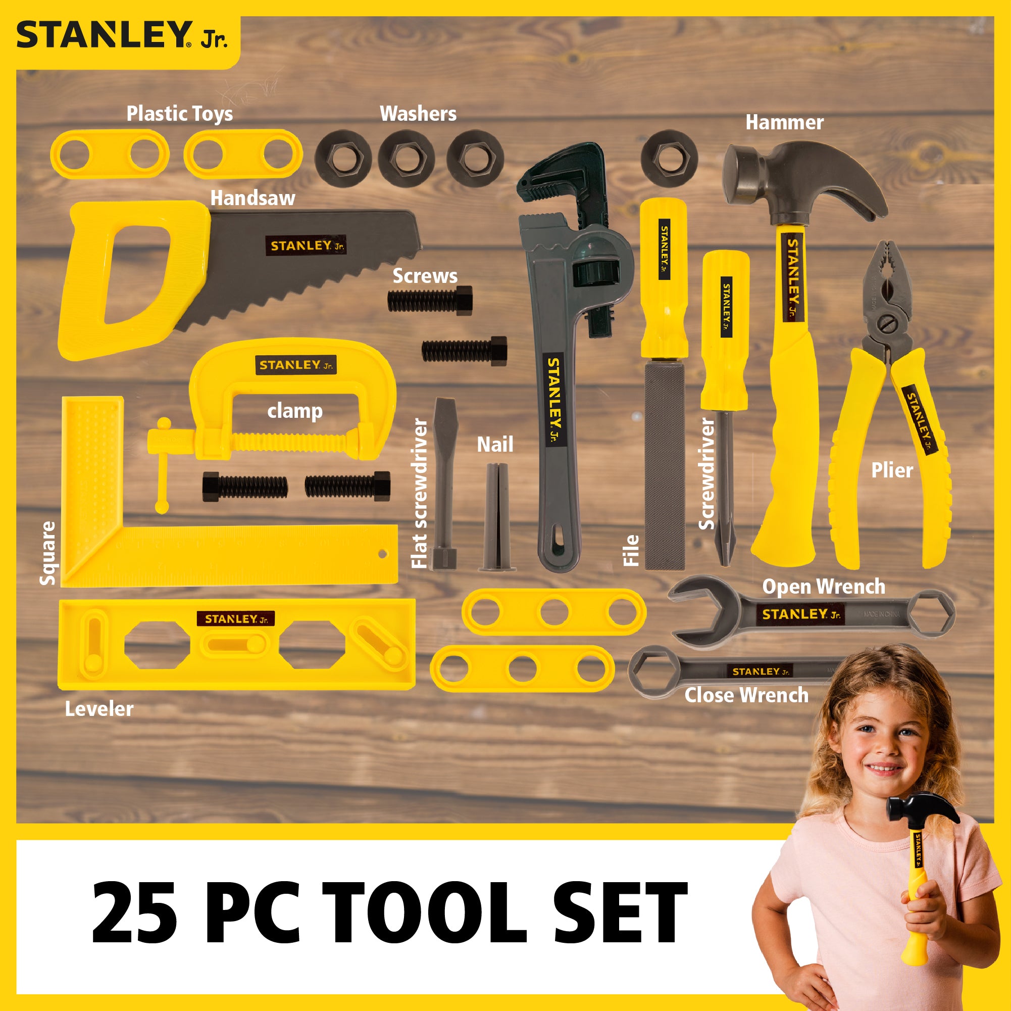 Stanley Jr – 25 Piece Tool Set – Tates Toys Australia – The Best Toys ...