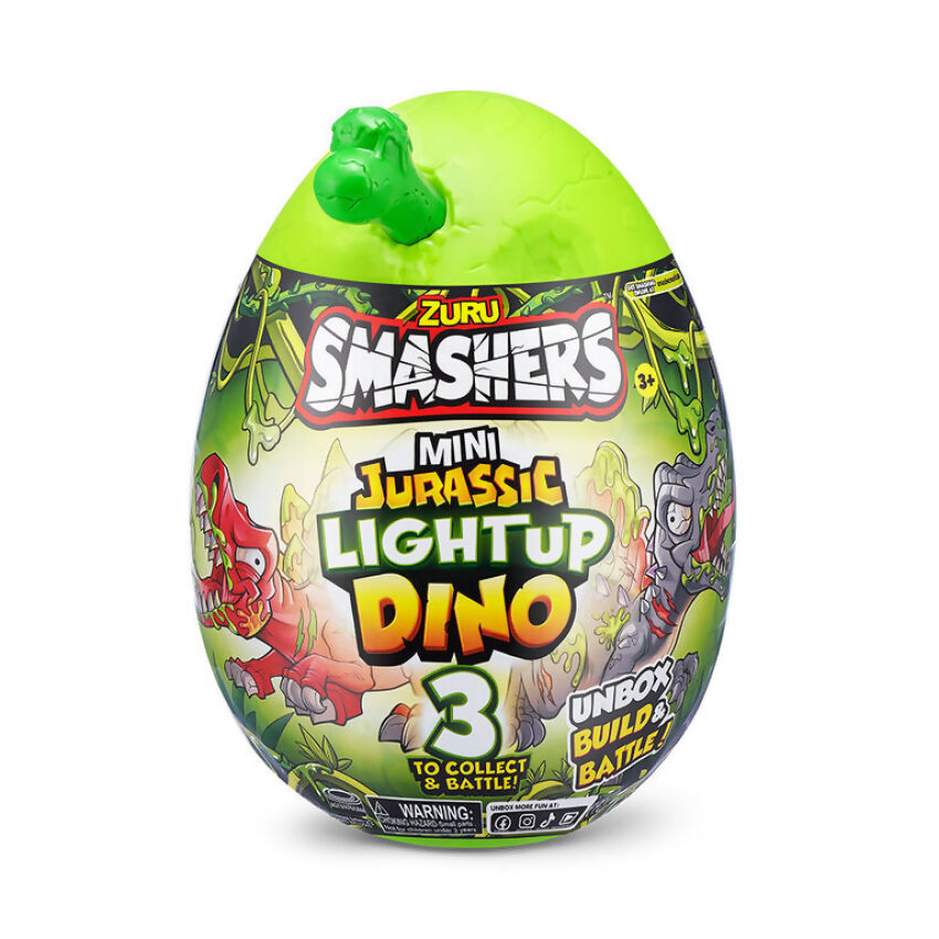 Zuru – Smashers Mini Jurassic Light Up Dino Egg Surprise – Assorted ...