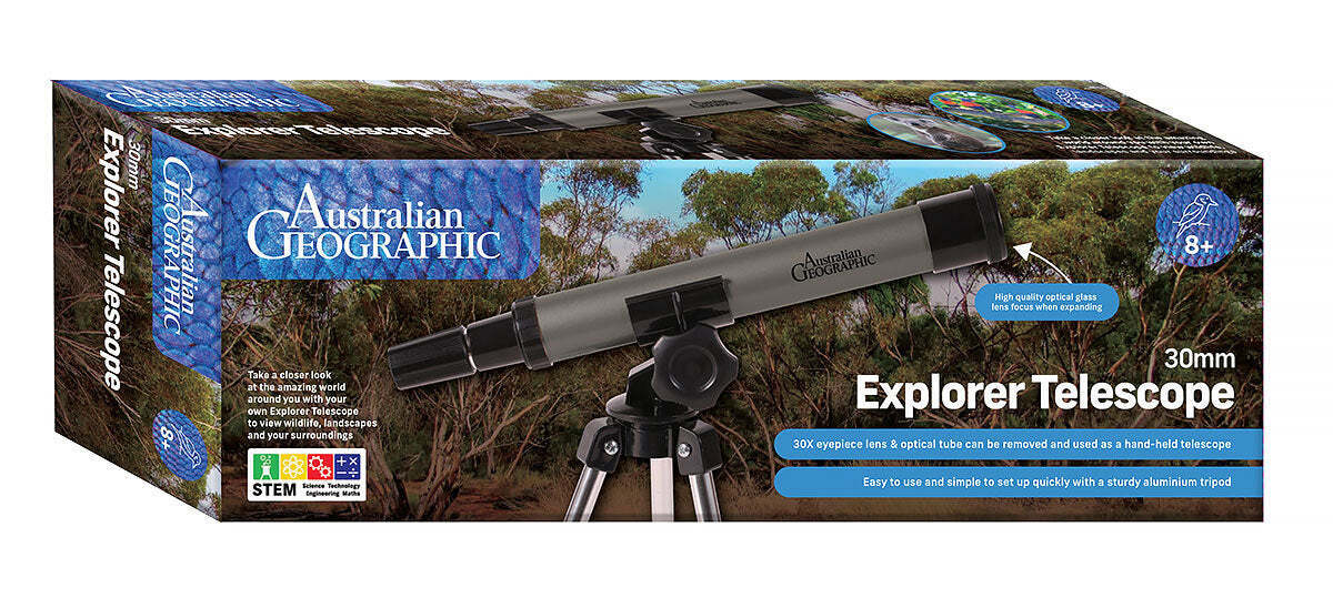 Australian Geographic – 30mm Explorer Telescope – Tates Toys Australia ...