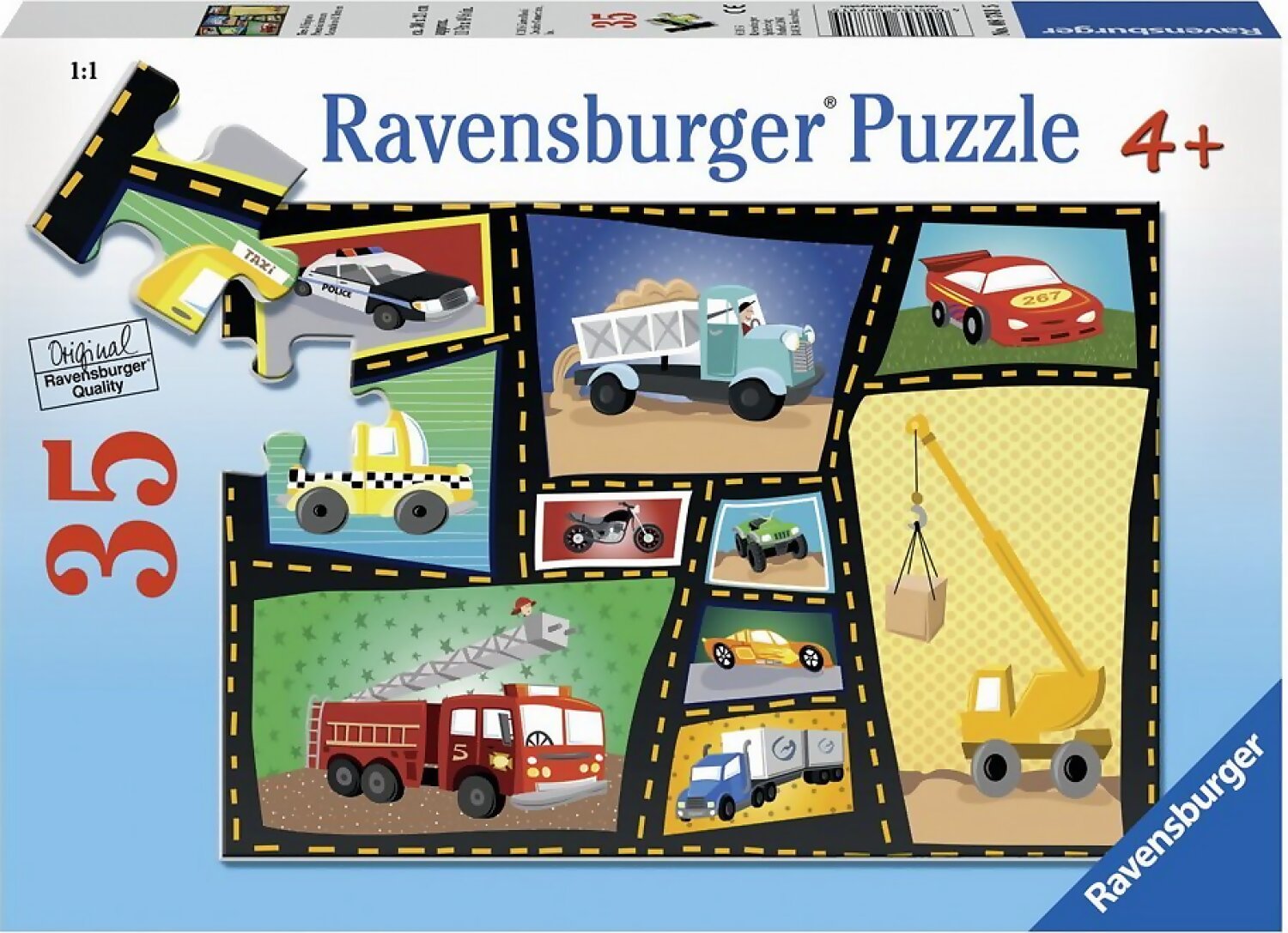 Ravensburger – Engine & Tyres Jigsaw Puzzle 35pc – Tates Toys Australia ...