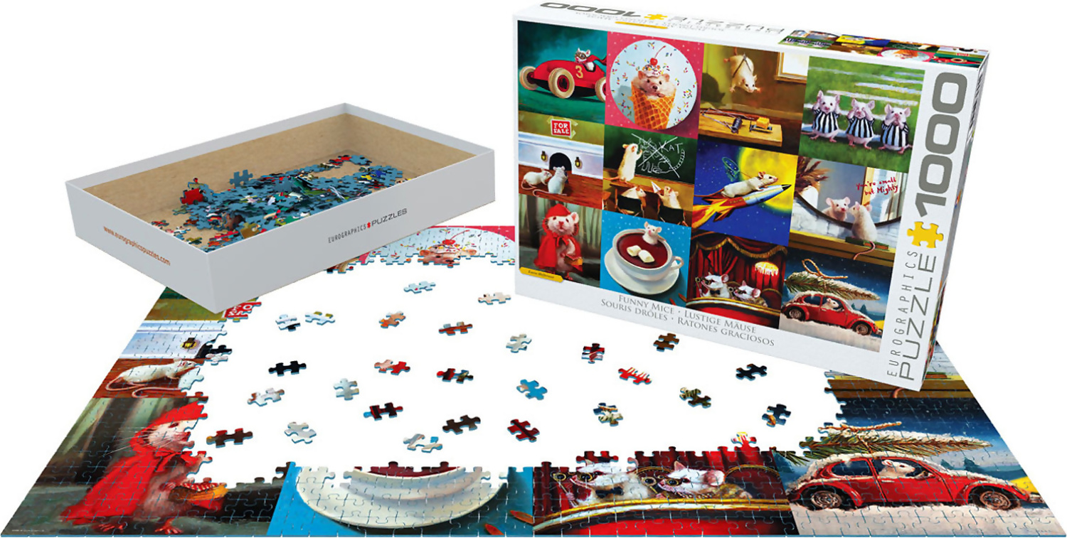 Eurographics – Funny Mice – Jigsaw Puzzle 1000pc – Tates Toys Australia ...