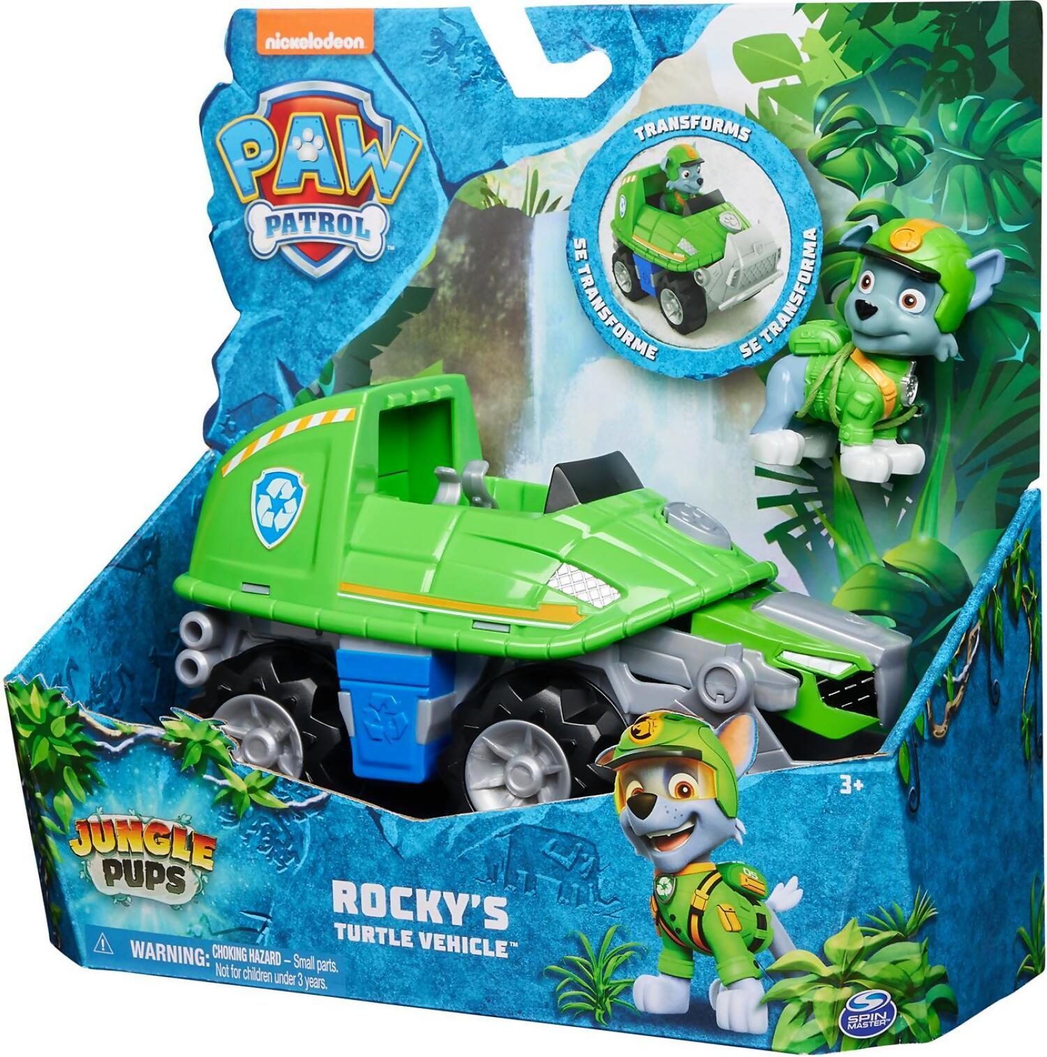 Paw Patrol – Jungle Pups Rocky Snapping Turtle Vehicle – Spin Master ...