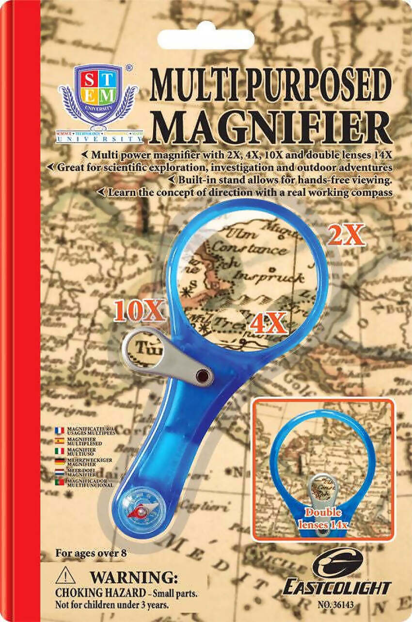 Eastcolight – Stem Multipurpose Magnifier With Compass – Tates Toys ...