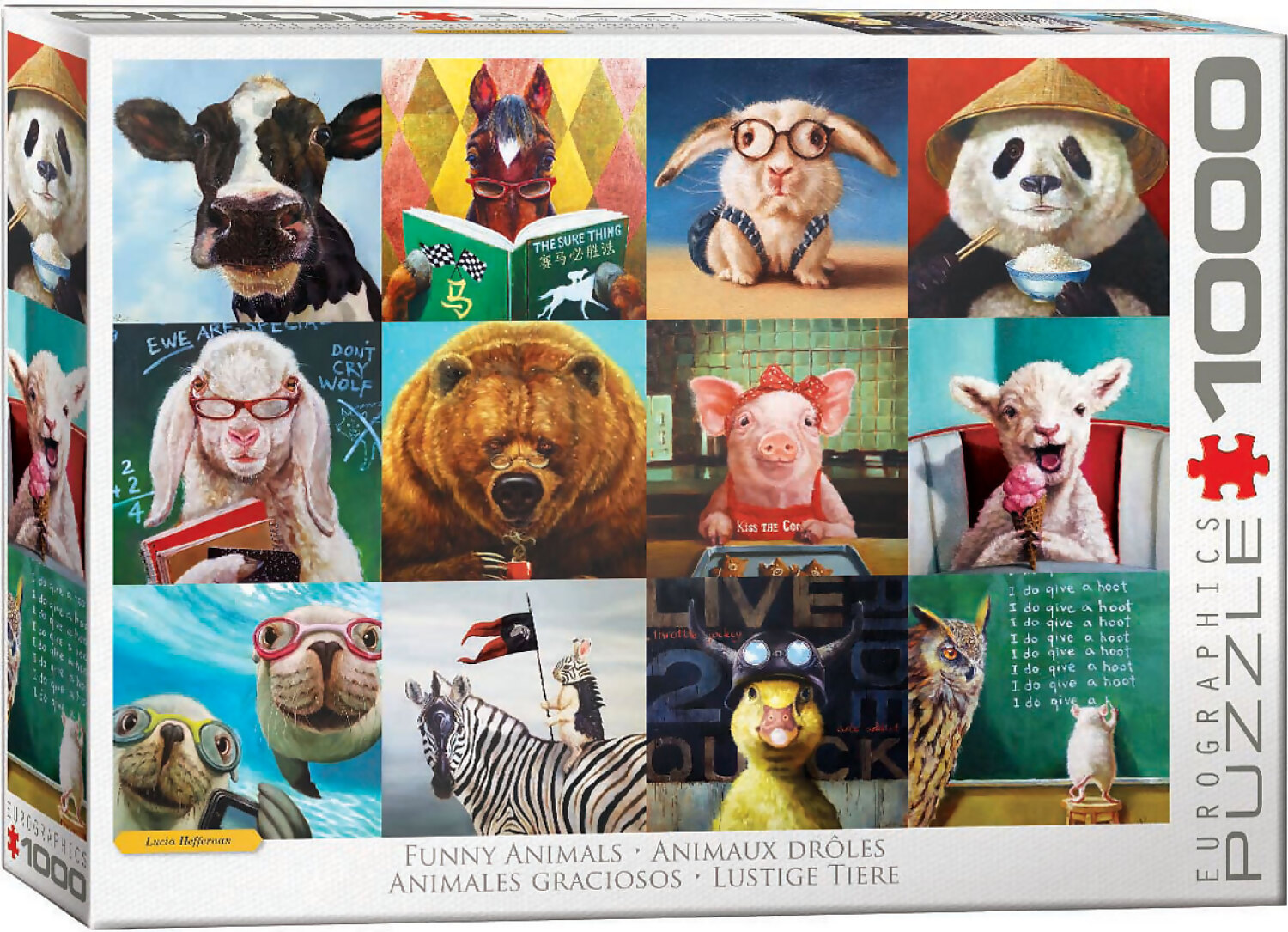 Eurographics – Funny Animals – Jigsaw Puzzle 1000pc – Tates Toys ...