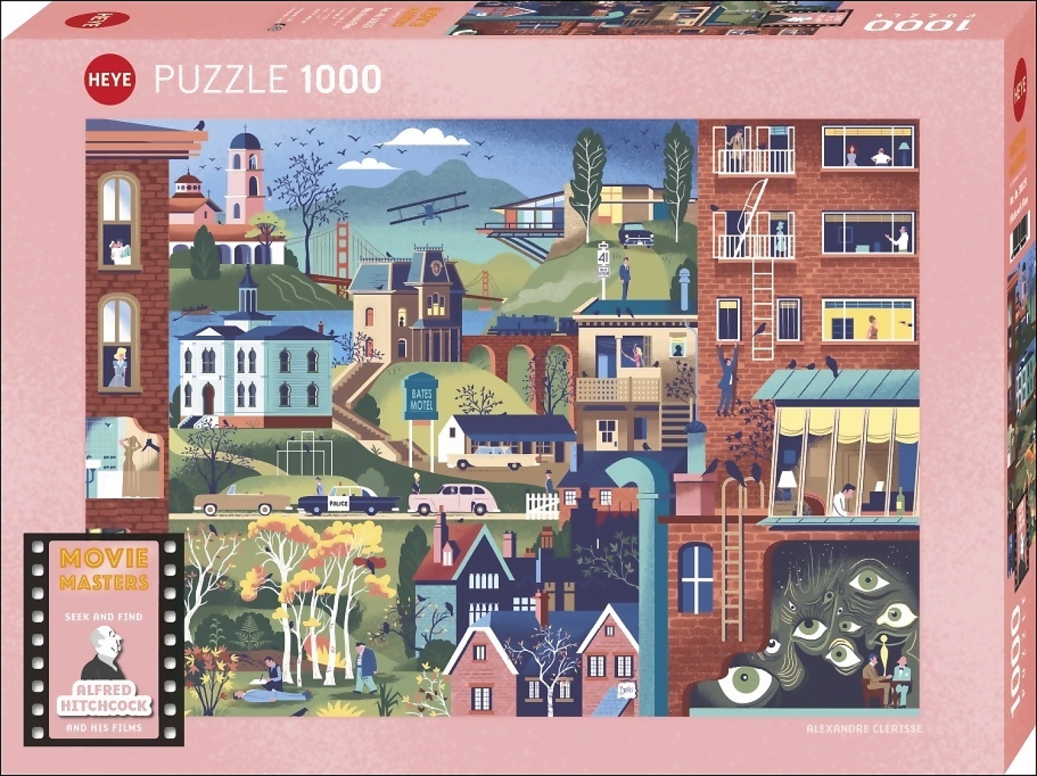 Heye – Hitchcock Films Heye Jigsaw Puzzle 1000pc – Tates Toys Australia ...