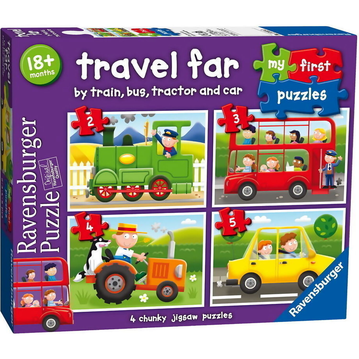 Ravensburger – Travel Far My First Jigsaw Puzzle 4pc – Tates Toys ...