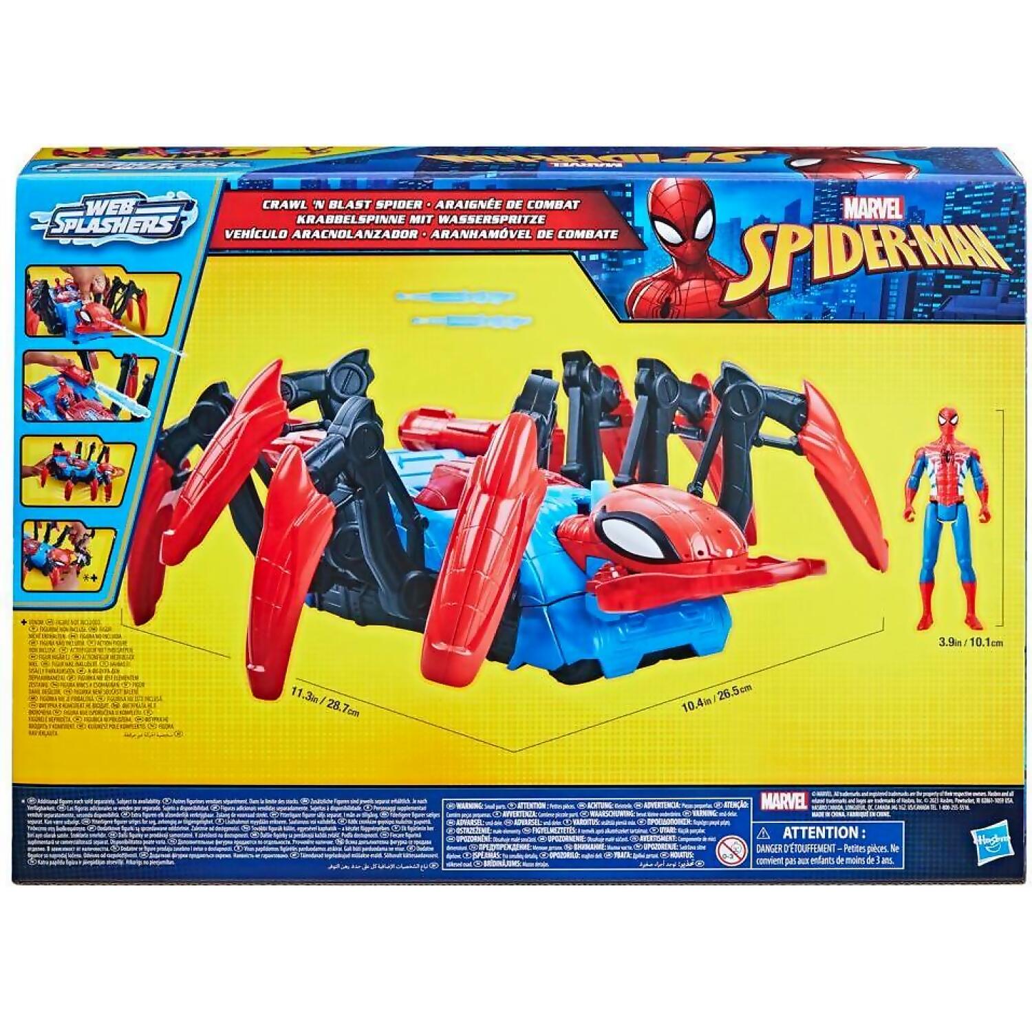 Marvel – Spider-man Crawl ‘n Blast Spider With Action Figure 2-in-1 ...