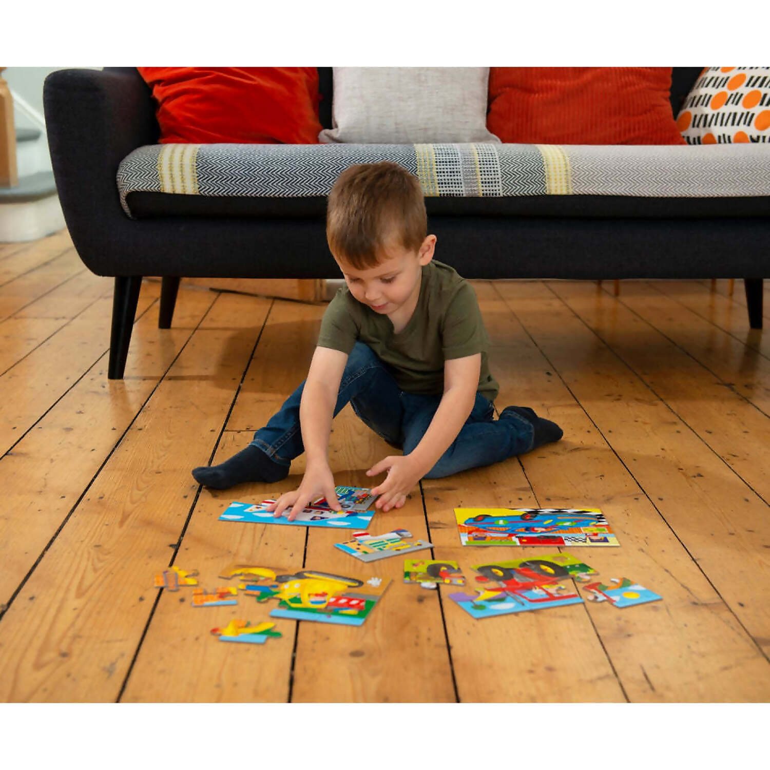 Galt – 4 Puzzles In A Box – Vehicles – Tates Toys Australia – The Best ...