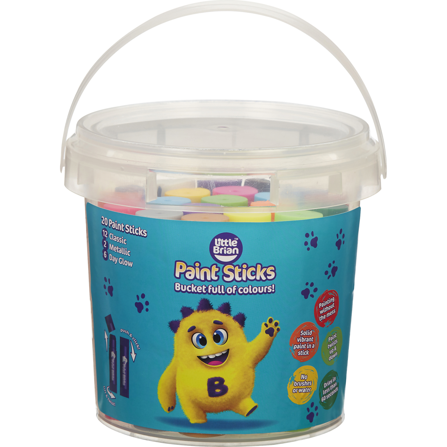 Little Brian – Paint Sticks Bucket 20pc – Tates Toys Australia – The ...