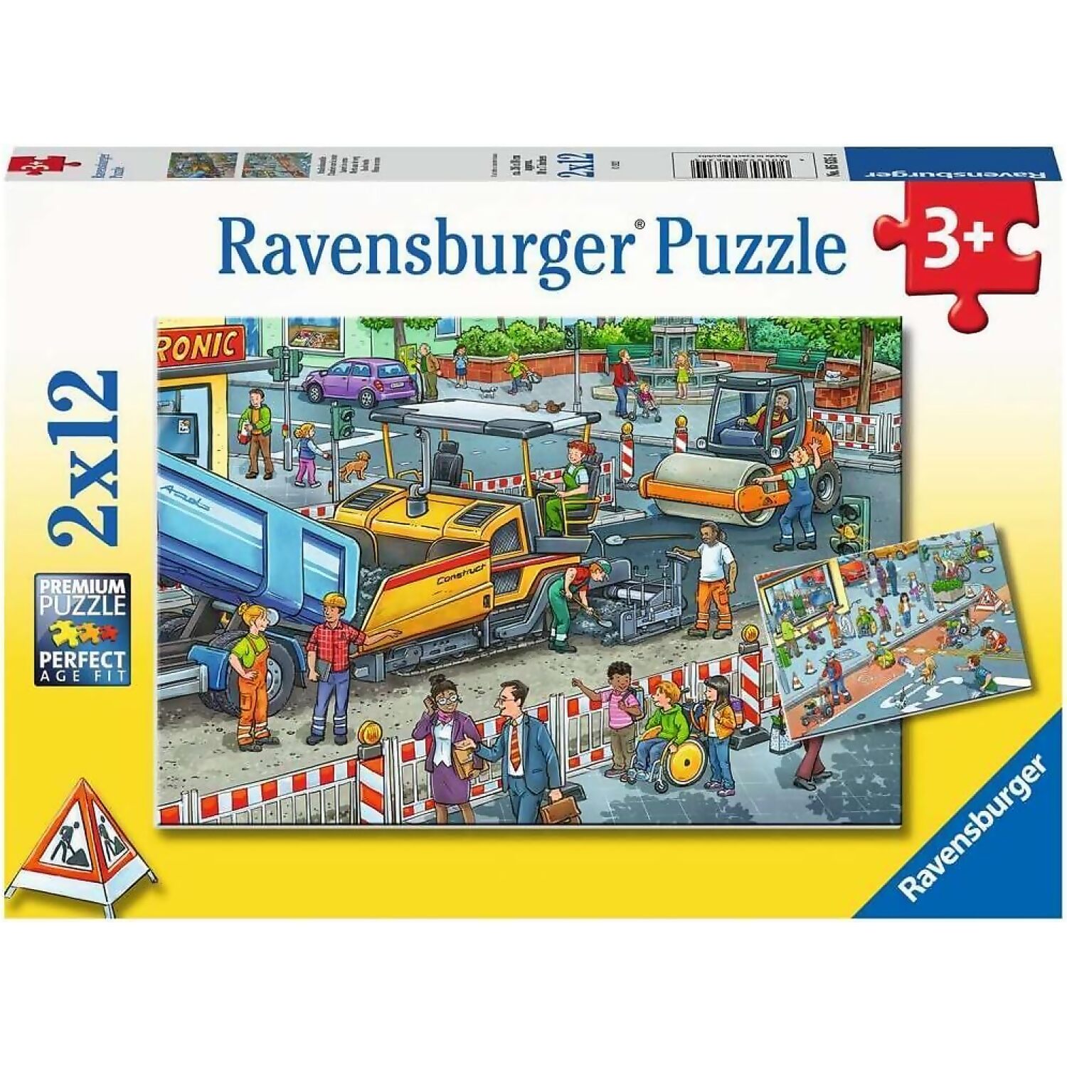 Ravensburger – Road Works Jigsaw Puzzle 2 X 12pc – Tates Toys Australia ...