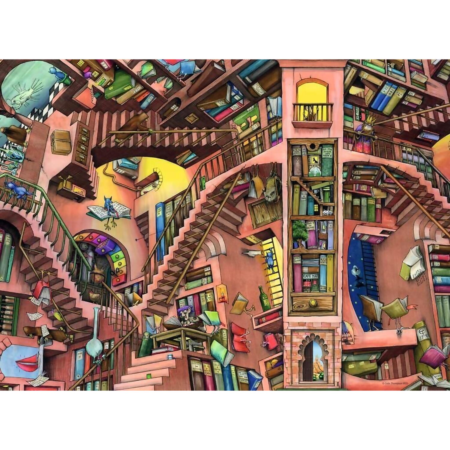 Ravensburger – Ludicrous Library Jigsaw Puzzle 500pc – Tates Toys ...