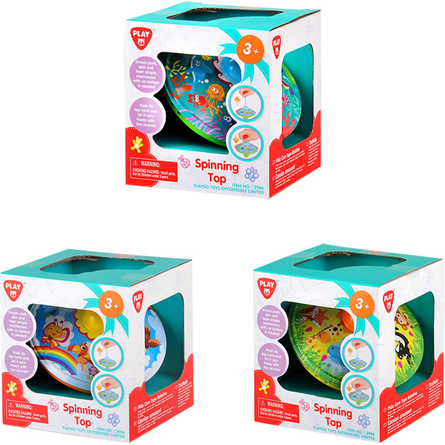Playgo Toys Ent. Ltd. – Spinning Top 1 X Assorted (chosen At Random ...