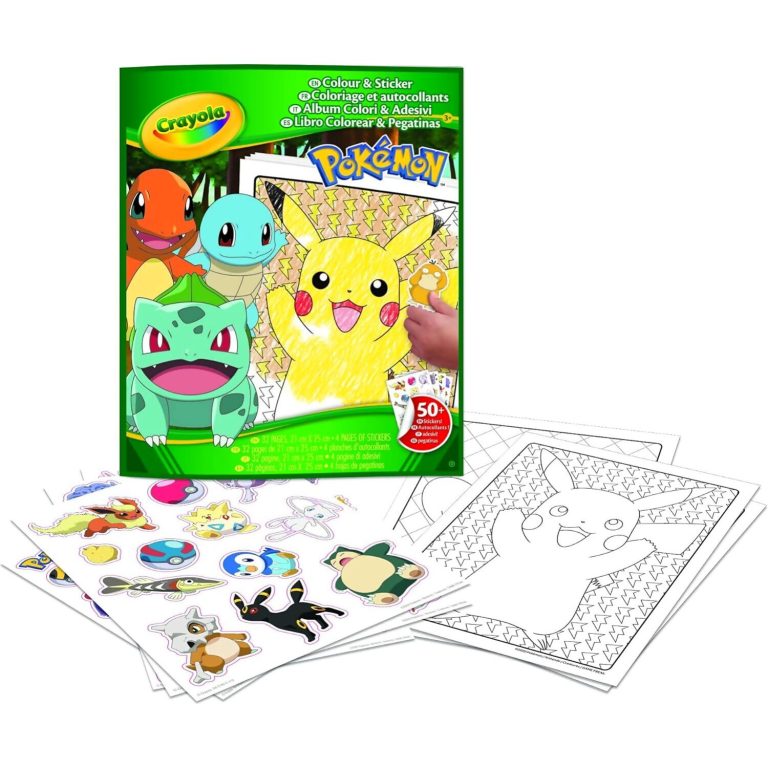 Crayola – Pokemon Colour And Sticker Book – Tates Toys Australia – The ...