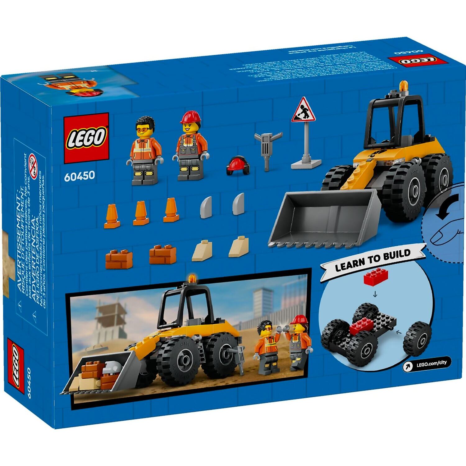 LEGO 60450 Yellow Construction Wheel Loader – City 4+ – Tates Toys ...