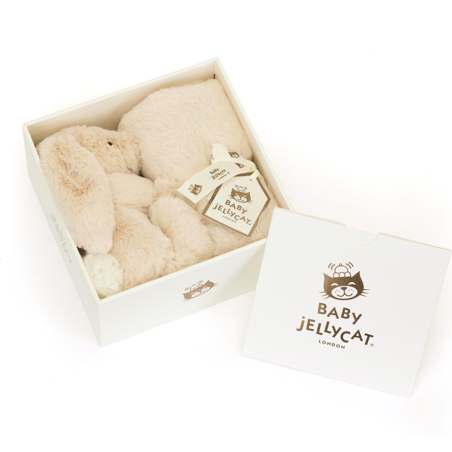 Jellycat – Baby Bashful Luxe Bunny Willow Soother Plush In Gift Box ...