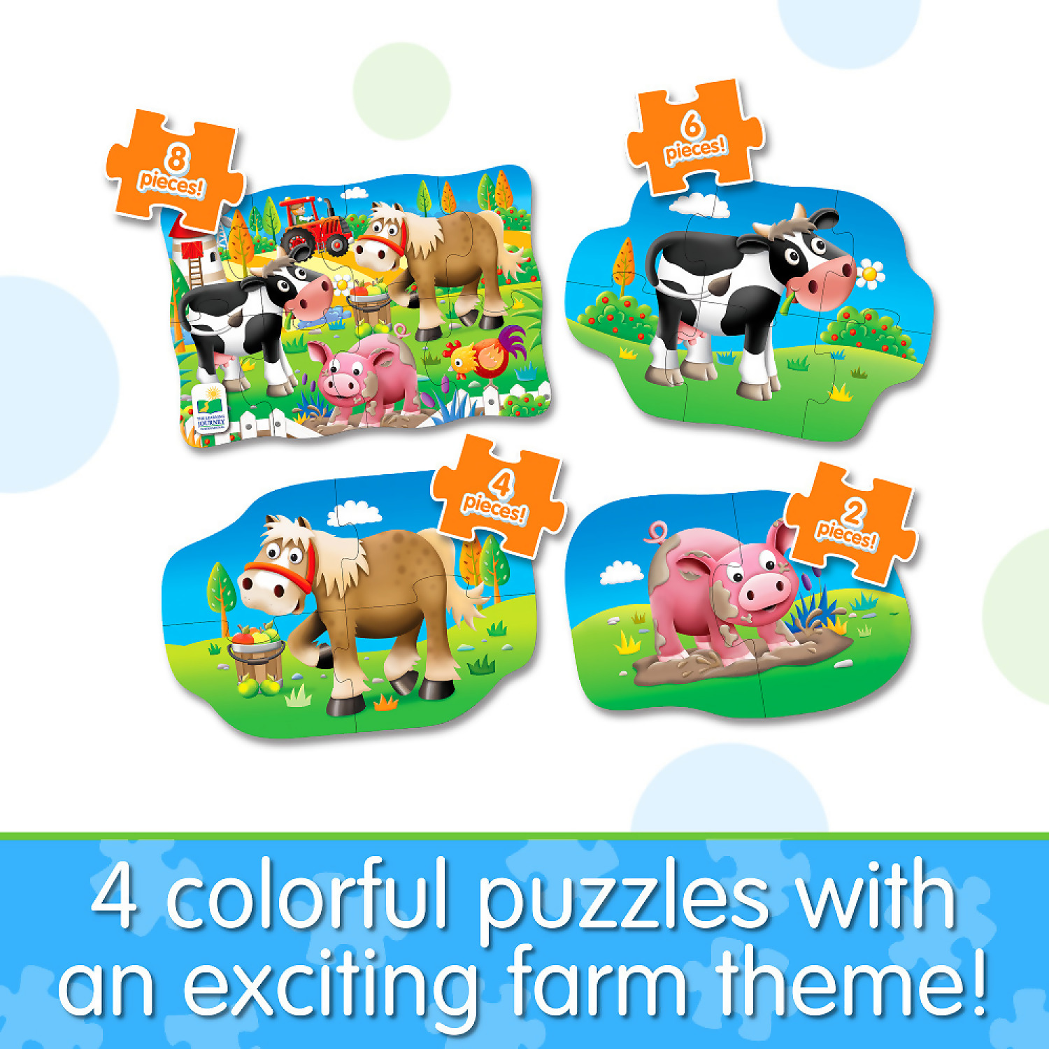 The Learning Journey – My First Puzzles Set 4-in-a-box – Farm – Tates ...