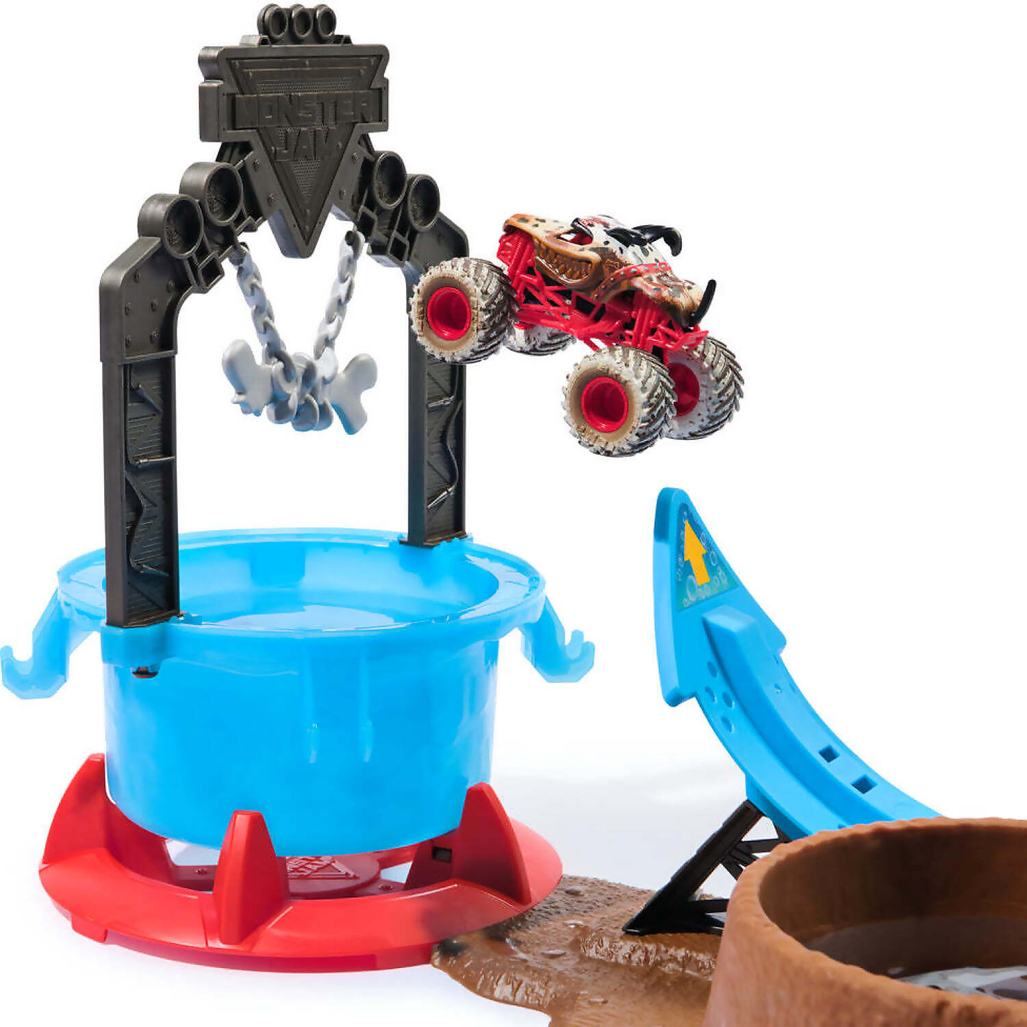 Monster Jam – 1:64 Mud Blasters Dunk Tank Playset – Monster Mutt ...