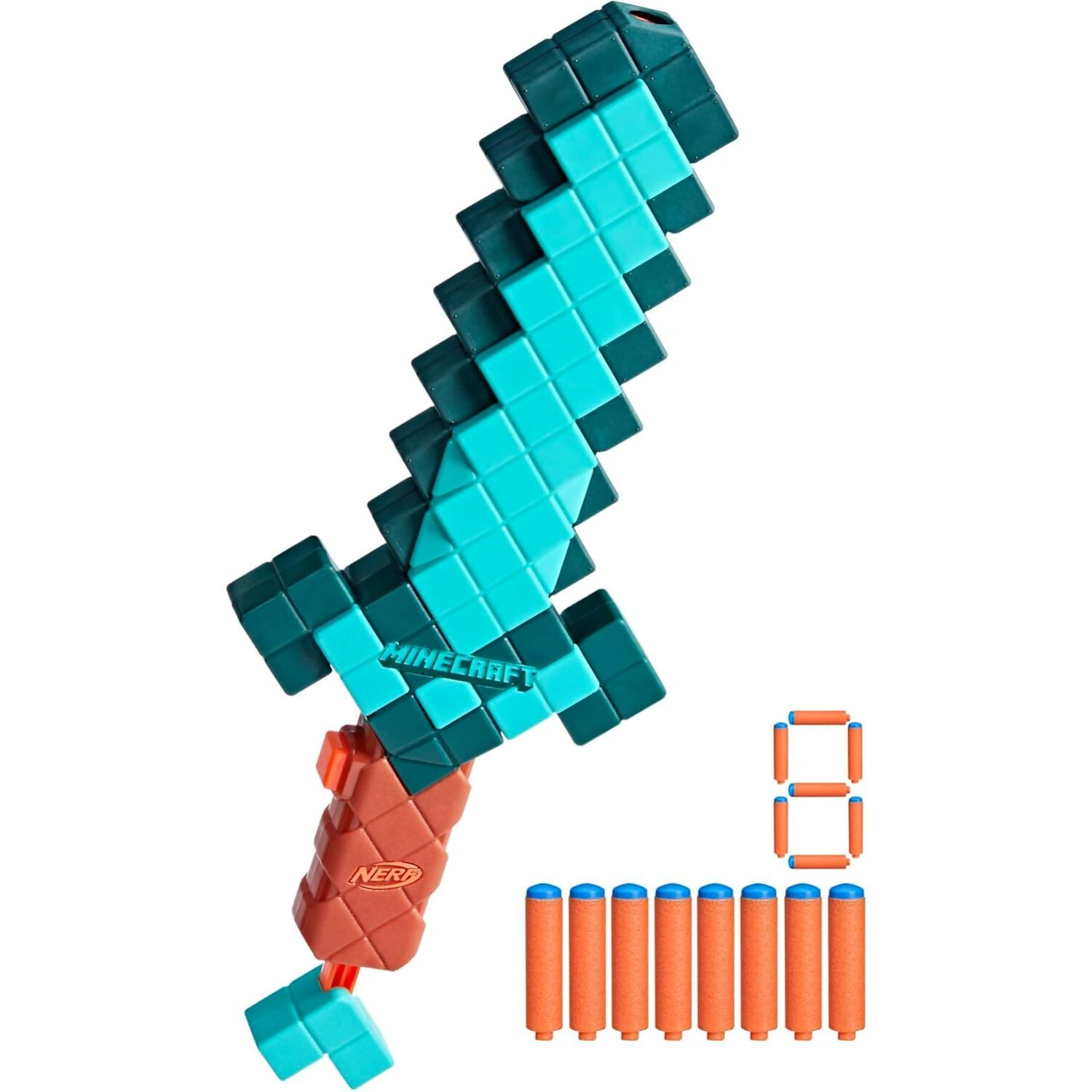Nerf – Minecraft Sword Dart Blaster Includes 8 Nerf N1 Darts – Tates ...
