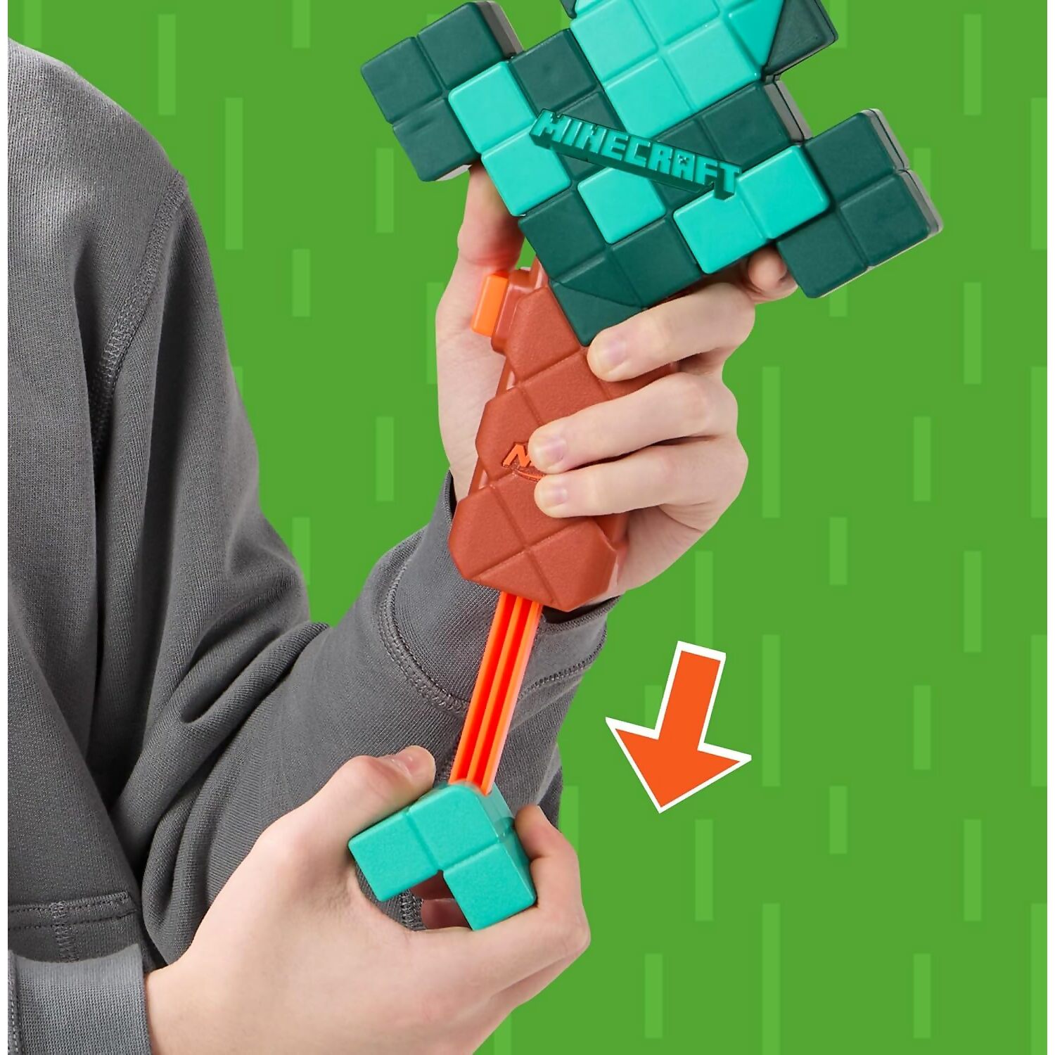 Nerf – Minecraft Sword Dart Blaster Includes 8 Nerf N1 Darts – Tates ...